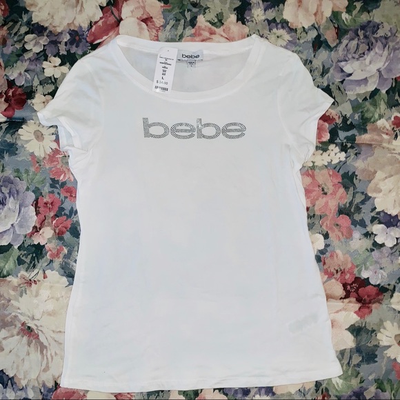 bebe | Tops | New Sparkly Bebe Logo Shirt | Poshmark